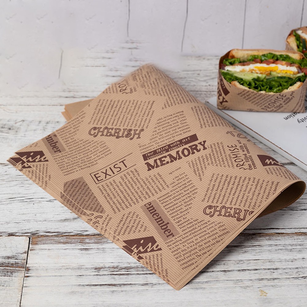 Food Grade Wax Paper Packaging for Securely Wrapping For Sandwiches ...