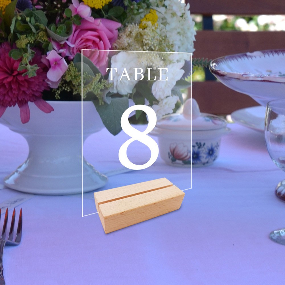 Blank Clear Acrylic Table Sign Reception Stand Wedding Display Plaque ...