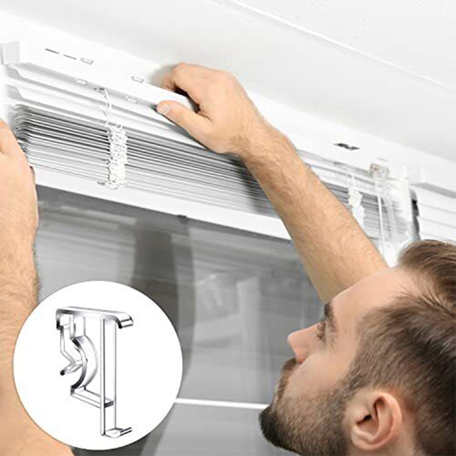 6 Pieces Valance Clips 2 Inch Clear Blind Clips for Blind Valance ...