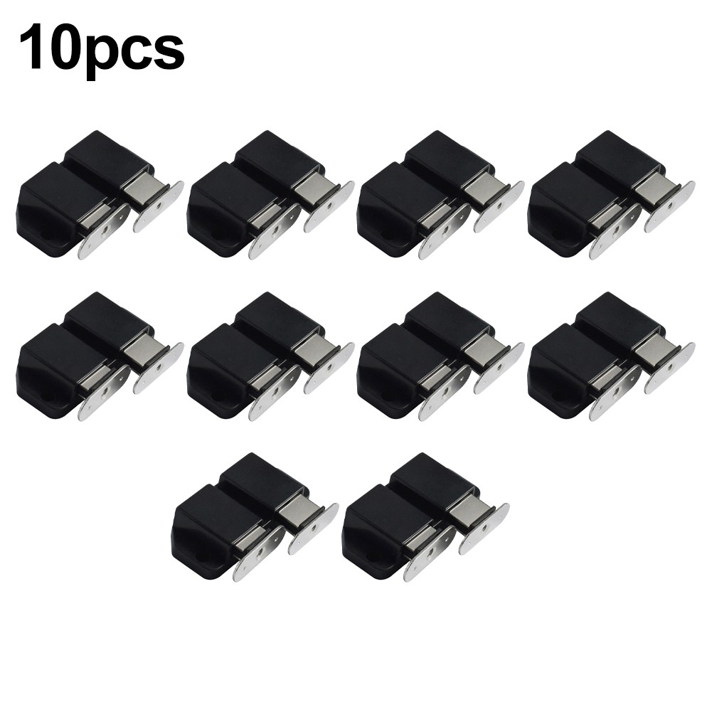 10pc Kitchen Cabinet Door Stopper Catch ABS Plastic Soft Close Magnetic ...