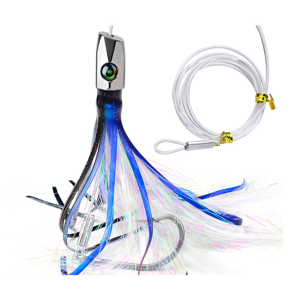 CAIJIEXI Target Swordfish and More with 22cm 85g Trolling Bait Octopus ...