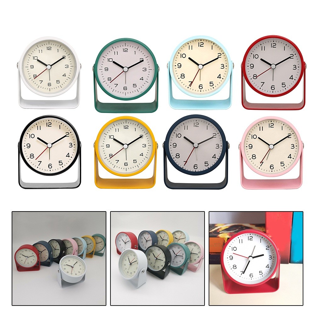 Metal Alarm Clock Swing Small Turn Clock Alarm Clock 3 Inch Bedside ...