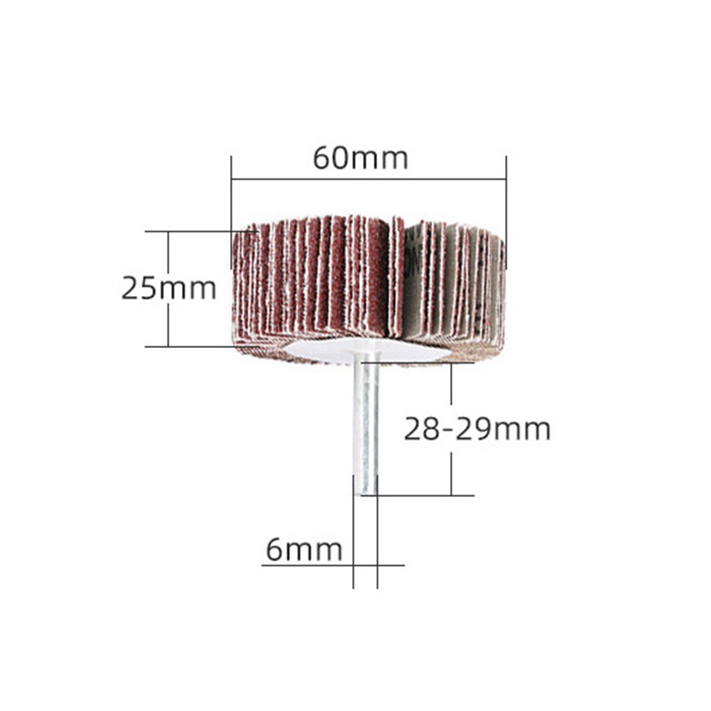 CPAN 6pcs 120Grit Impeller Grinding Head With Handle Shutter Wheel ...
