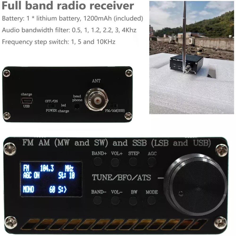 CPAN All Si4732 Portable Shortwave Radio Receiver FM AM (MW SW) SSB ...