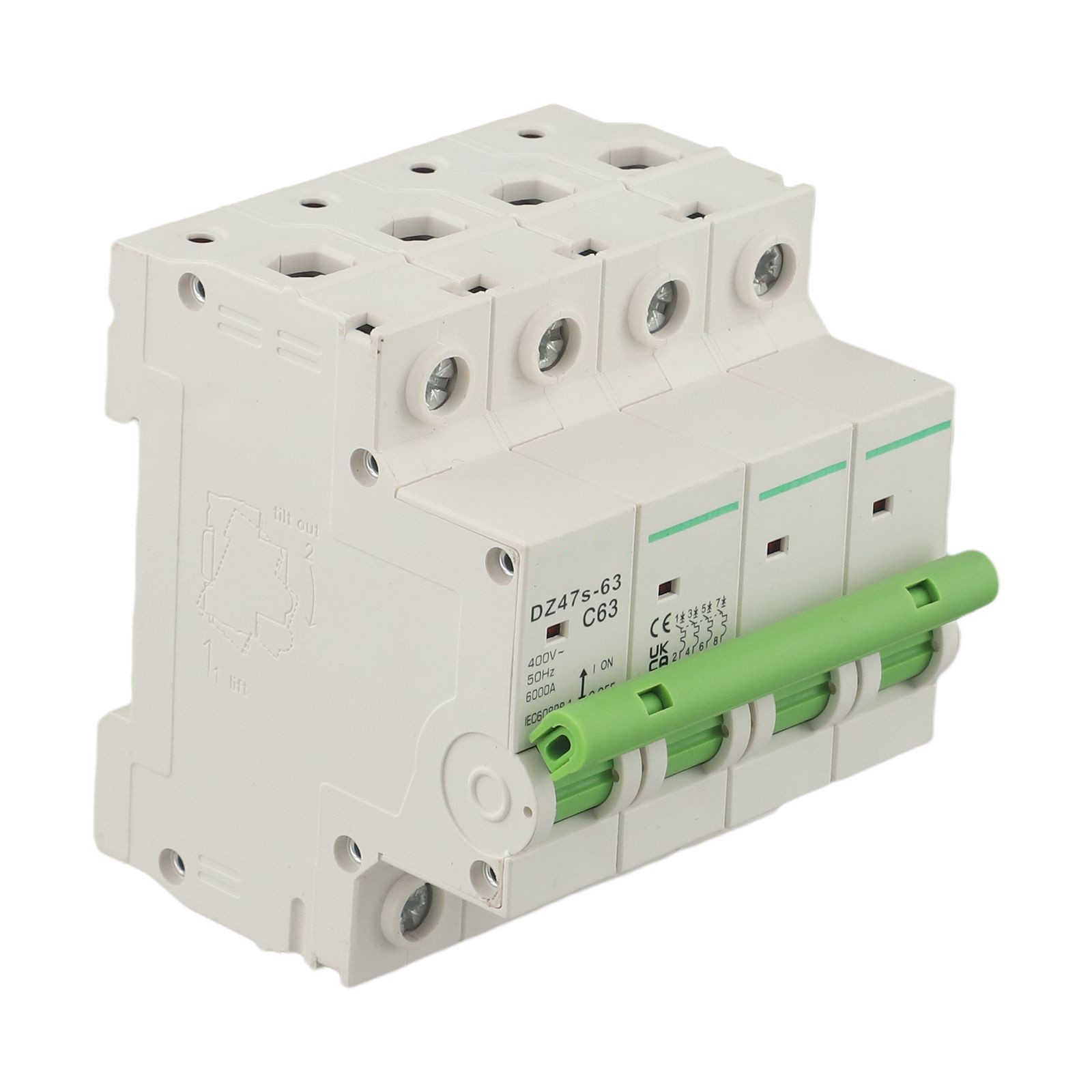 CPAN 4P Circuit Breaker AC400V CircuitBreaker Residual Current Breaker ...