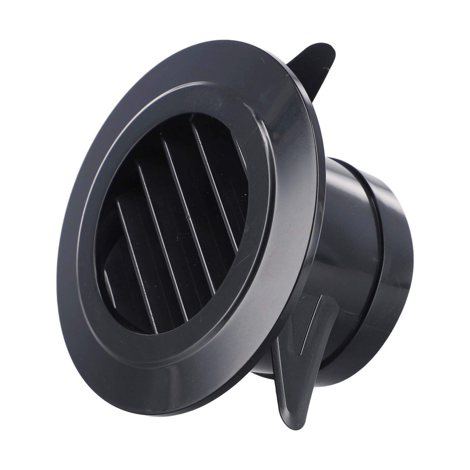 Efficient Airflow Black ABS Round Ventilation Hose Diffuser Grille ...