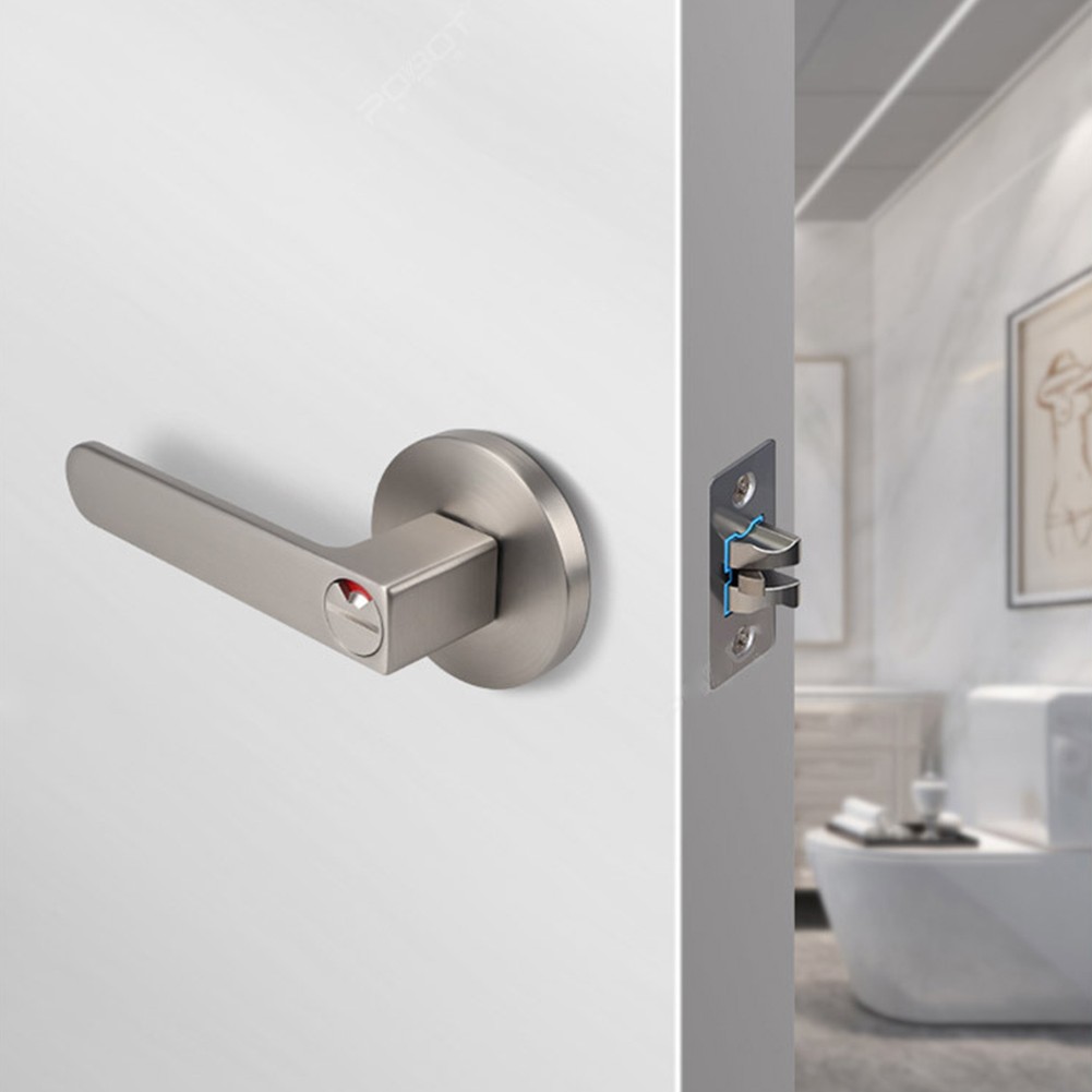 Easily Installed Bathroom Door Lock Featuring User Friendly Indicators ...